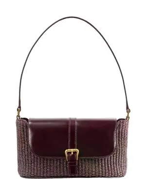 By Far Miranda Flap Shoulder Bag - Brown