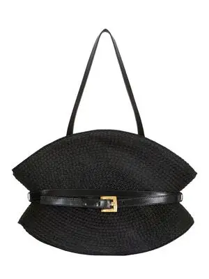 Balmain Shuffle Buckle Shoulder Bag - Black
