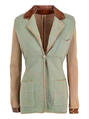 Fendi Wool Buttoned Jacket - Neutrals