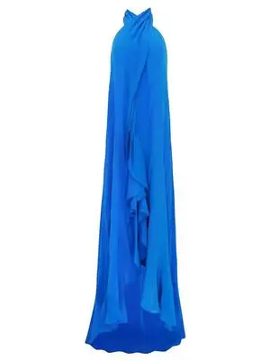 AZLEE Bari Ruffled Dress - Blue