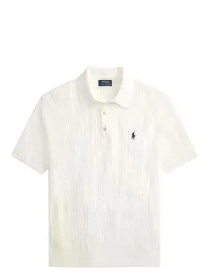 Polo Ralph Lauren Cable-knit Polo Shirt - White