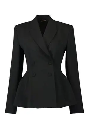 Alexis Helen Double-breasted Blazer - Black