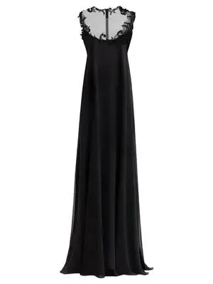 GEMY MAALOUF Sleeveless Open-back Gown - Black