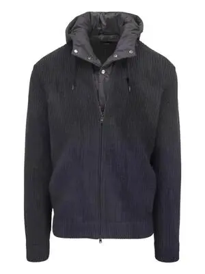 Herno Ribbed Wool Jacket - Grey