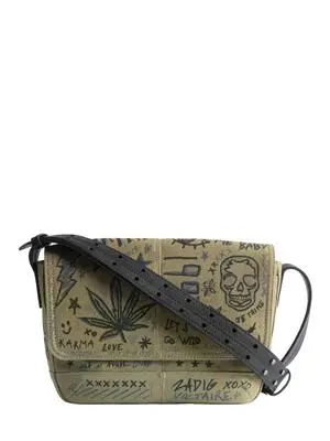 Zadig&Voltaire Printed Canvas Cross Body Bag - Neutrals