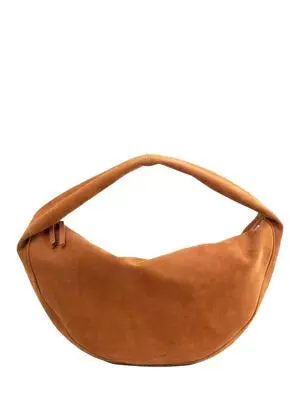 By Far Maxi Cush Suede Shoulder Bag - Brown
