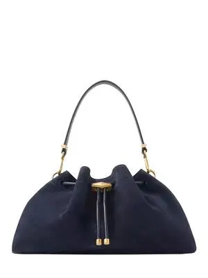 JIMMY CHOO Bon Bon Suede Shoulder Bag - Blue