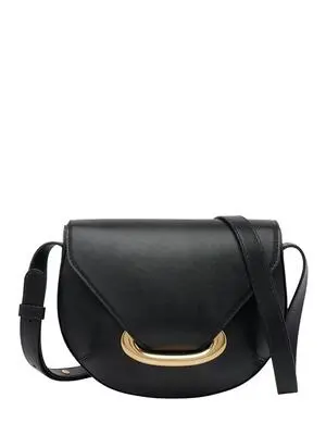 WANDLER Veneto Magnetic-closure Shoulder Bag - Black