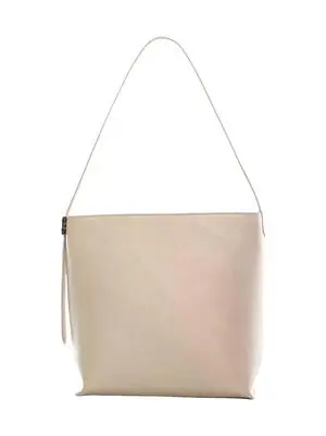 COCCINELLE Pebble-grain Shoulder Bag - Neutrals
