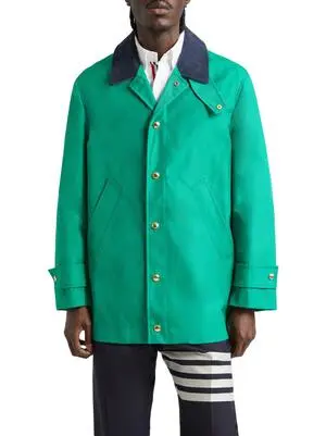 Thom Browne Unconstructed Cordura® Nylon Overcoat - Green