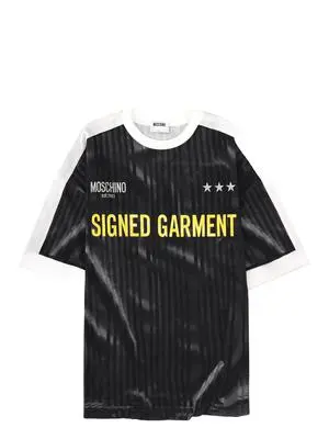 Moschino Signed Garment" T-shirt - Black