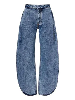 Alaïa Barrel-leg Jeans - Blue
