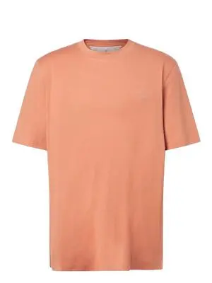 Brunello Cucinelli Logo Cotton Jersey T-shirt - Pink