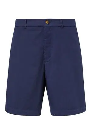 Brunello Cucinelli Cotton-Blend Shorts Blue