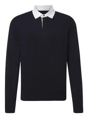 Dunhill Cashmere And Linen Sweater - Blue