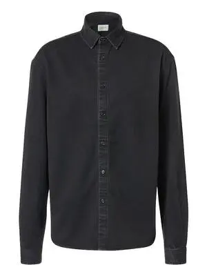 Saint Laurent Cassandre Denim Shirt - Black
