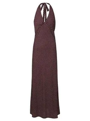 Faithfull The Brand Rosa Polka-dot Maxi Dress - Brown