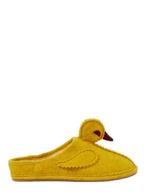 BODE Wool-Blend Slippers Yellow