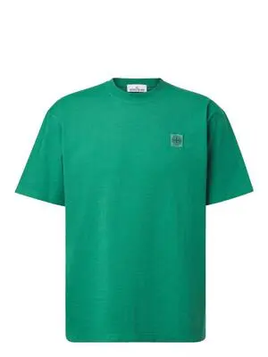 Stone Island Compass Cotton Jersey T-shirt - Green