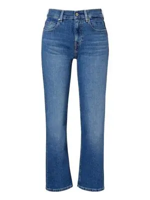 Ag Florence Cropped Straight Jeans - Blue