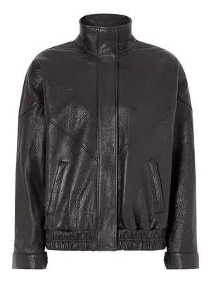 Acne Studios Textured-leather Jacket - Black