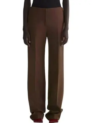 MUGLER Straight Trousers - Brown