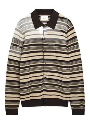 Nn07 Nolan Striped Cotton Polo Shirt - Multicoloured 1