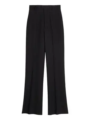 ARMARIUM Carlo Straight-leg Wool Trousers - Black