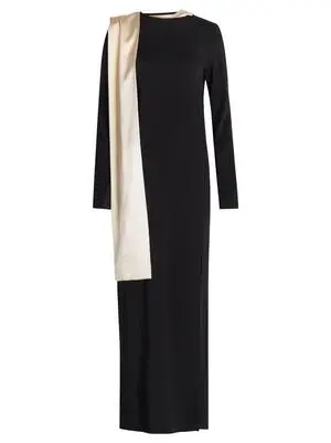 ARMARIUM Dublina" Maxi Dress With Scarf Effect - Black