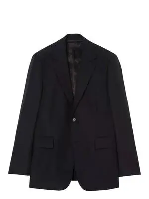 Burberry Single-breasted Tailored Jacket - Blue