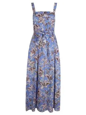 Liu Jo Floral Print Midi Dress - Blue