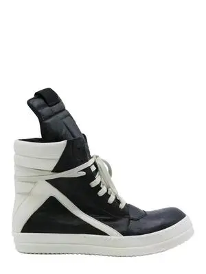 Rick Owens Lace-up Panelled Sneakers - Black