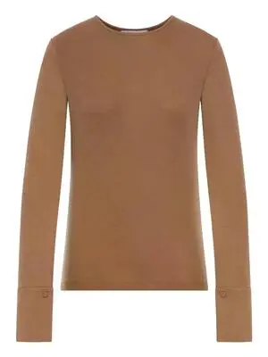 Max Mara Button-detail Sweater - Brown