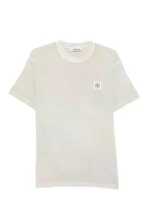 Stone Island Logo-patch T-shirt - Neutrals
