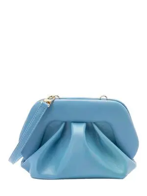 THEMOIRE Small Bios Ruched Clutch - Blue