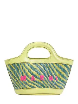 Marni Embroidered Tote Bag - Green