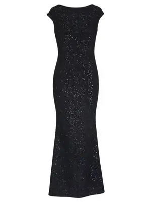 Talbot Runhof Sequin-embellished Midi Dress - Black