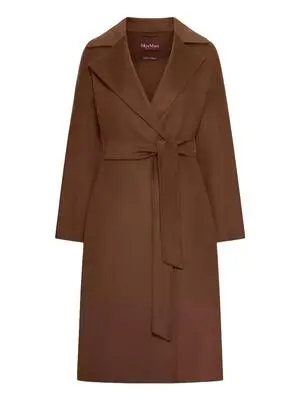 Max Mara Belted Wrap Coat - Brown