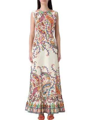 Etro Printed Maxi Dress - Multicolor