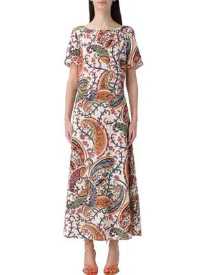 Etro Printed Maxi Dress - White