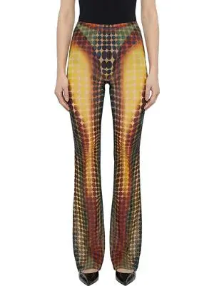 Jean Paul Gaultier Printed Flare Pants - Fa01