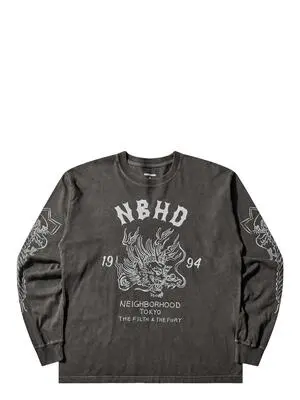 NEIGHBORHOOD Long-sleeve 14 Tee - Black