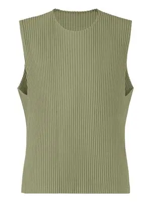 Issey Miyake Tailored Pleats 2 Vest - Green