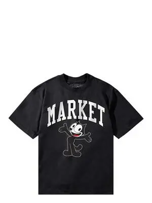 MARKET Felix The Cat Arc Tee Shirt - Black