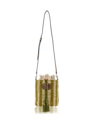Valentino Garavani Vlogo Signature Small Crochet Bucket Bag - Multi