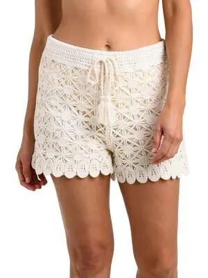 La Blanca Soutache Cover-up Shorts - Ivory