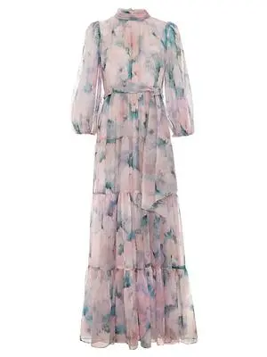 PHASE EIGHT Liyah Floral-print Maxi Dress - Pale Pink