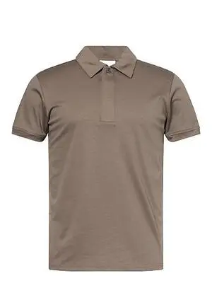 RAITH Santi Mercerised Cotton Polo Shirt - Taupe