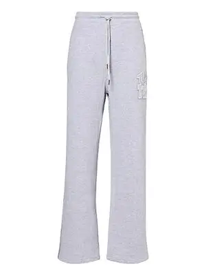 True Religion Rib Stitch Baggy-fit Cotton-blend Jogging Bottoms - Heather Grey