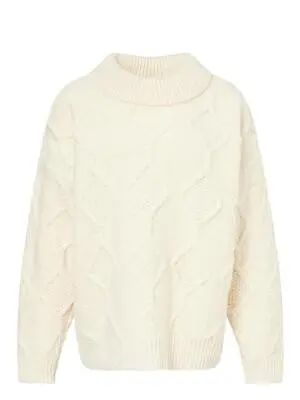 SKALL STUDIO Skagen Cable-knit Wool Jumper - Off White